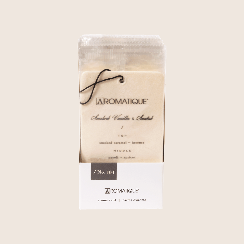 Smoked Vanilla & Santal - Aroma Card - 20 EA – Aromatique Wholesale